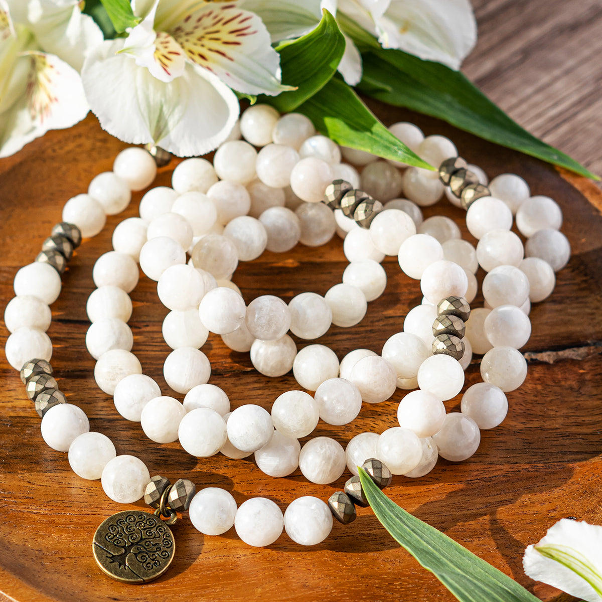 Moonstone Mala of Serenity – Karma Items